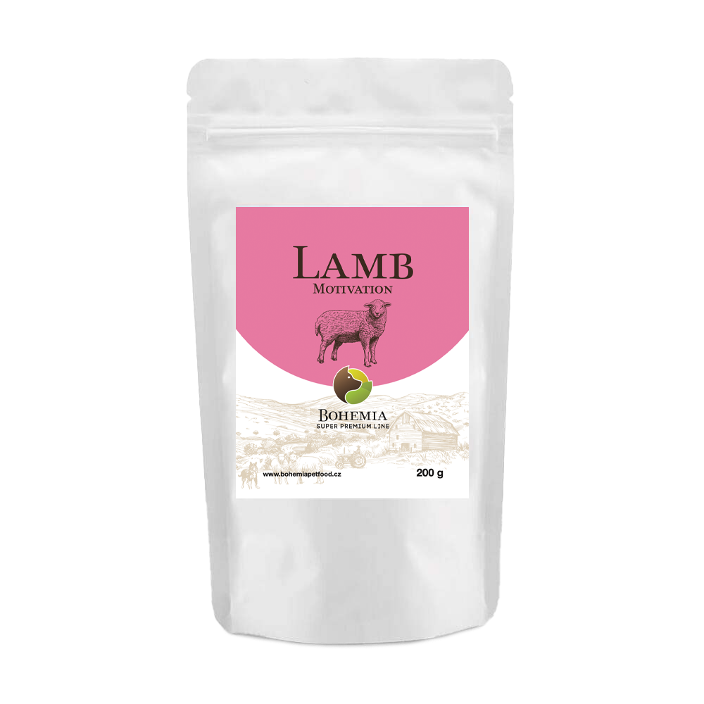 BOHEMIA SUPER PREMIUM Lamb motivation 200g - Bohemia Pet Food